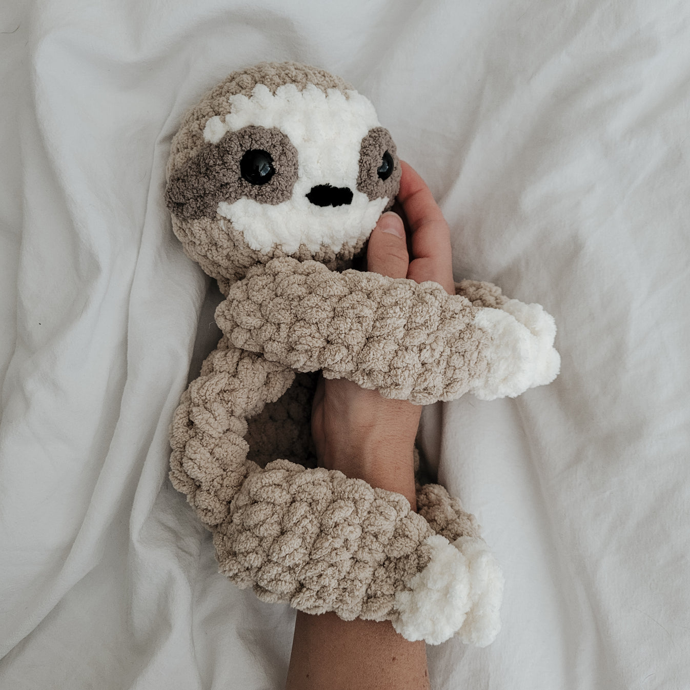 Sully the Sloth Snuggler (Crochet Pattern) – The Cosy Stitch
