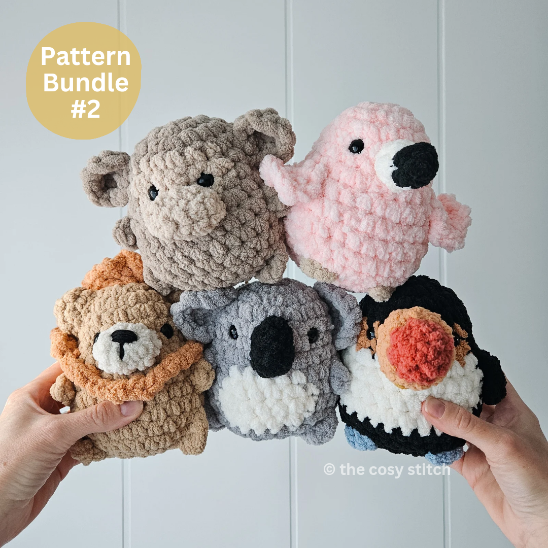 Chubby Safari Buddies (Crochet Pattern Bundle #2) – The Cosy Stitch