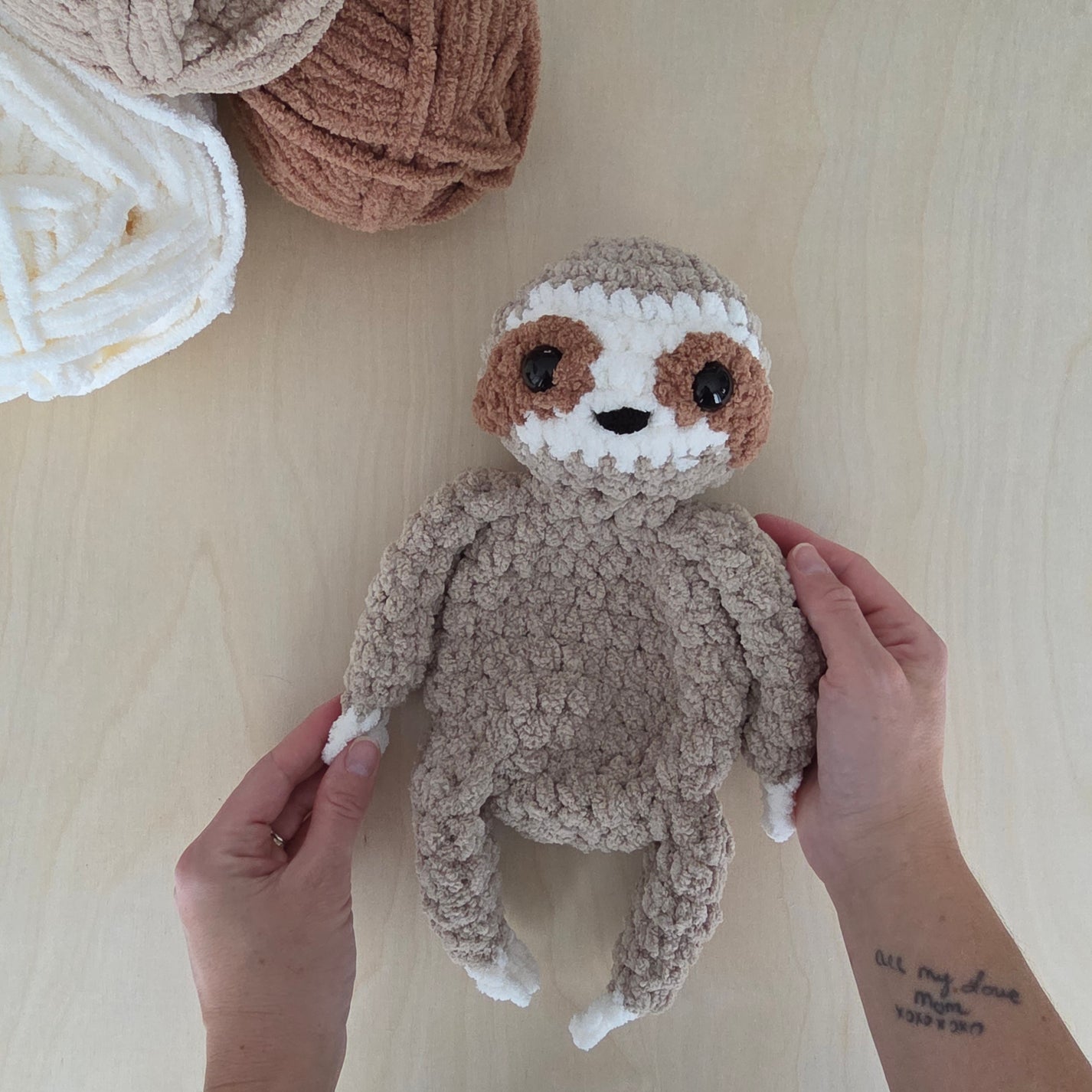 Sully the Sloth Snuggler (Crochet Pattern) – The Cosy Stitch