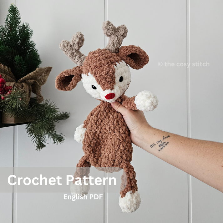 Dixie the Deer Snuggler (Crochet Pattern) – The Cosy Stitch