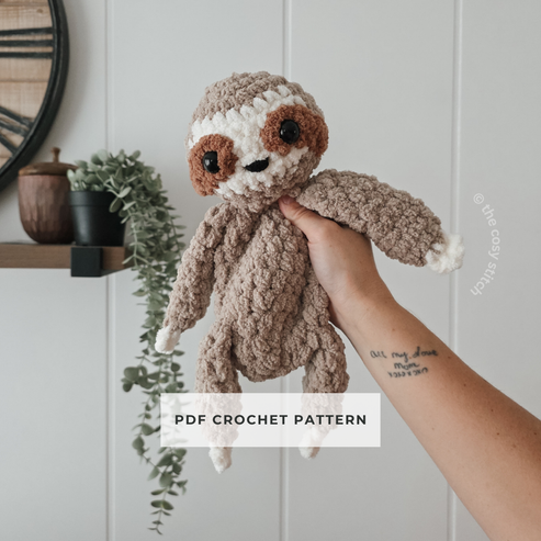 Sully the Sloth Snuggler (Crochet Pattern) – The Cosy Stitch