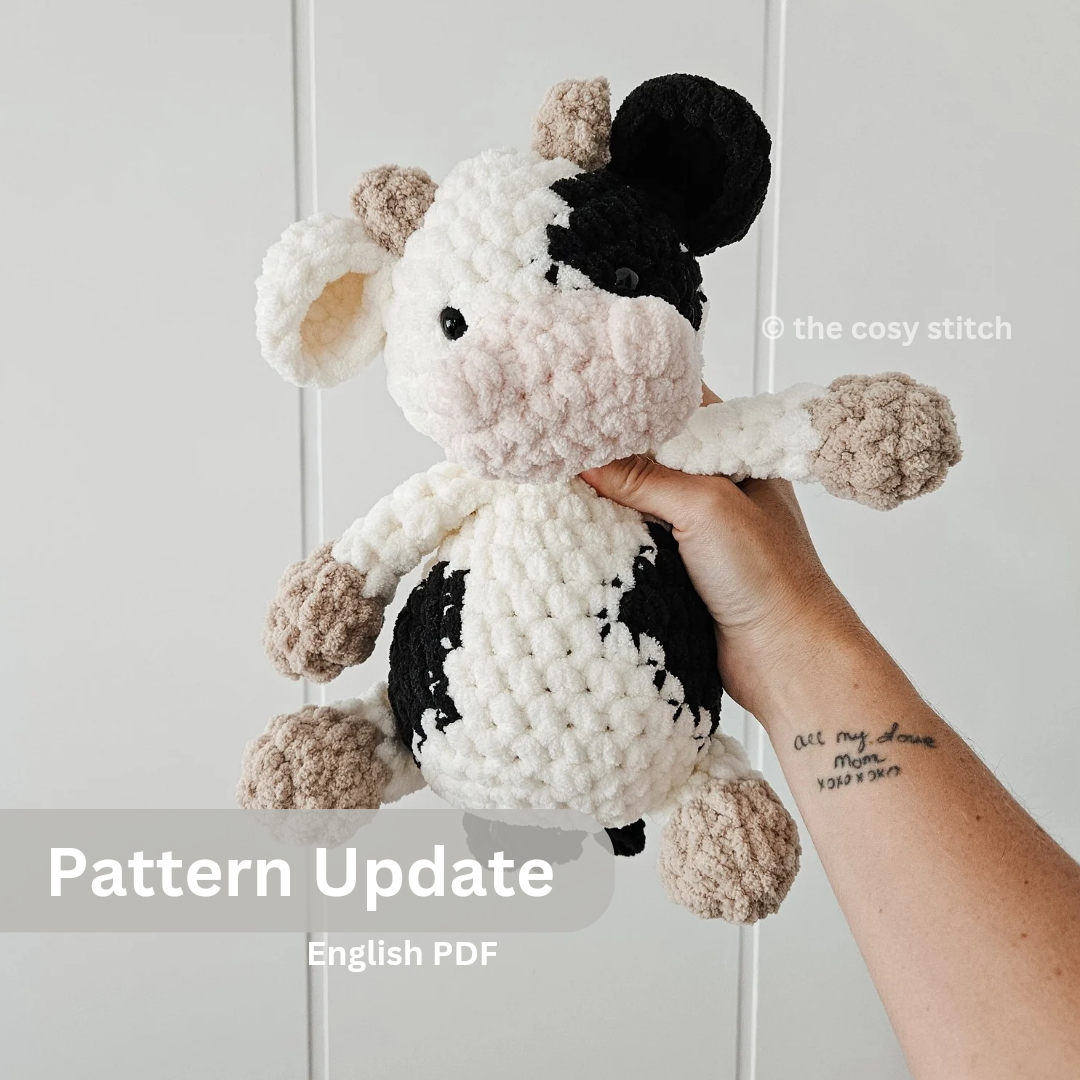 Updated Millie the MooMoo Stuffie (Crochet Pattern) – The Cosy Stitch