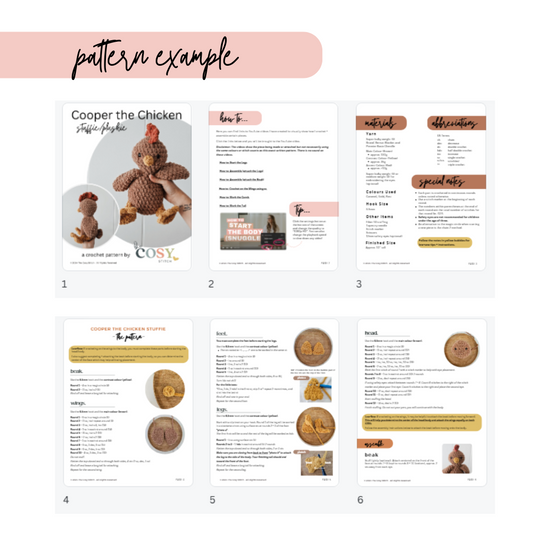 Cooper the Chicken Stuffie (Crochet Pattern) – The Cosy Stitch